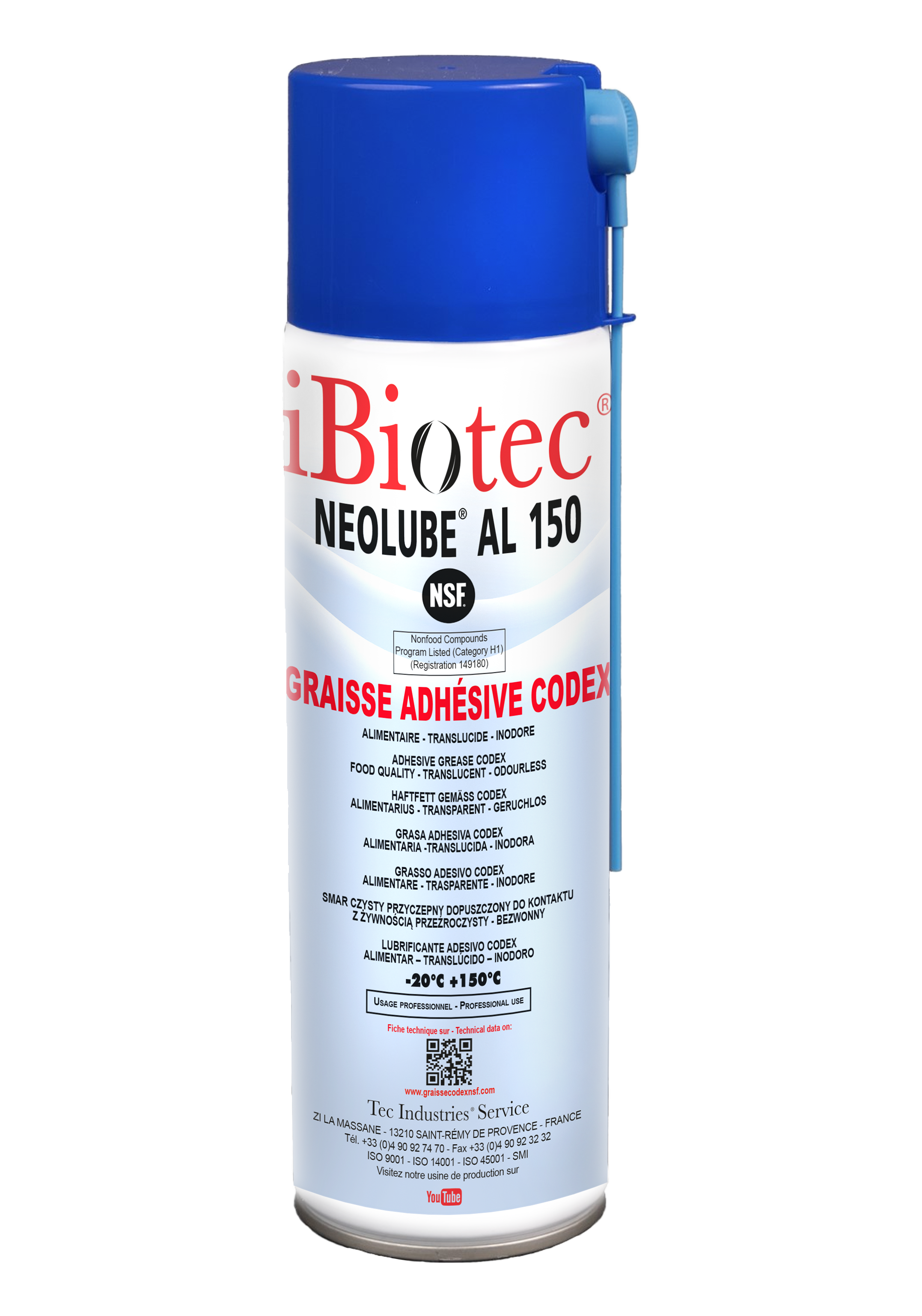 ibiotec non staining grease - NEOLUBE® AL 150 - Ibiotec - Tec Industries